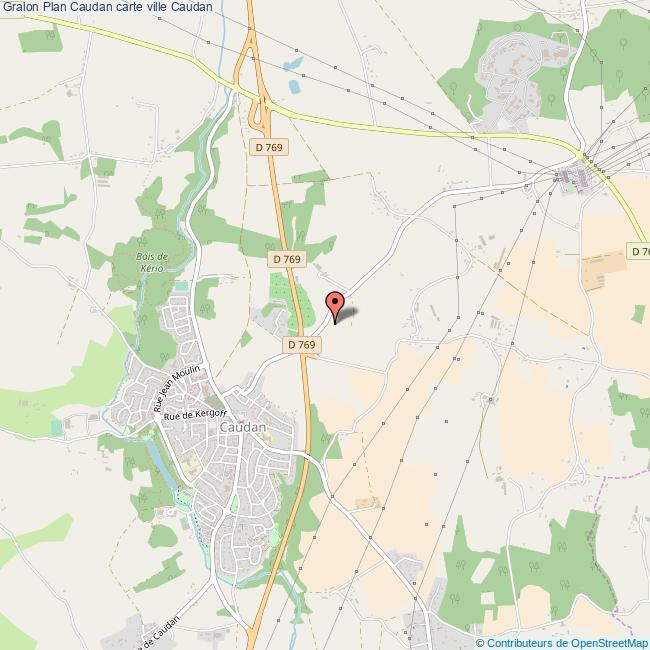 Plan Caudan carte ville Caudan