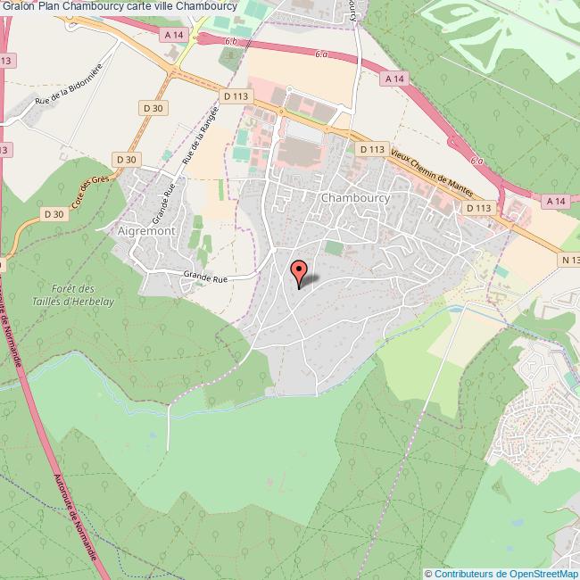Plan Chambourcy carte ville Chambourcy