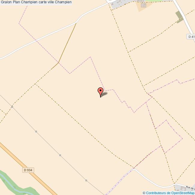 Plan Champien carte ville Champien