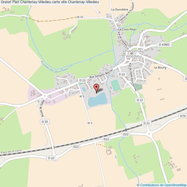 Plan Chantenay-Villedieu carte ville Chantenay-Villedieu