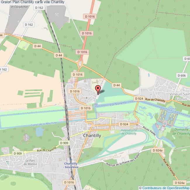 Plan Chantilly carte ville Chantilly