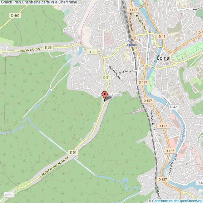 Plan Chantraine carte ville Chantraine