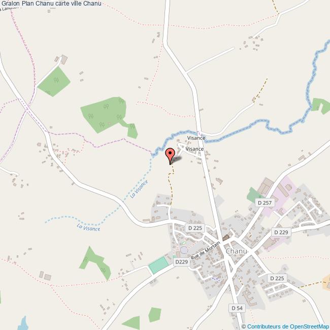 Plan Chanu carte ville Chanu