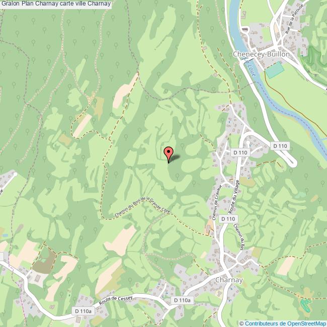 Plan Charnay carte ville Charnay