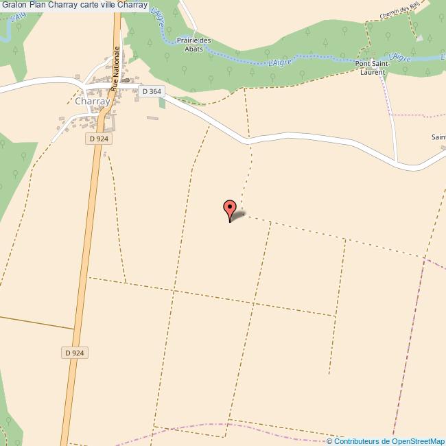 Plan Charray carte ville Charray