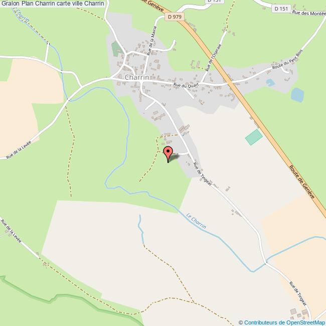 Plan Charrin carte ville Charrin