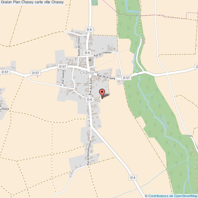 Plan Chassy carte ville Chassy
