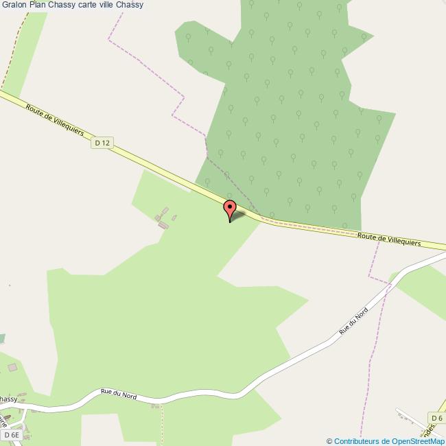 Plan Chassy carte ville Chassy