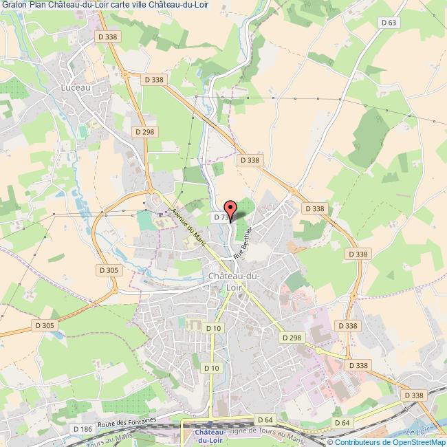 Plan Château-du-Loir carte ville Château-du-Loir
