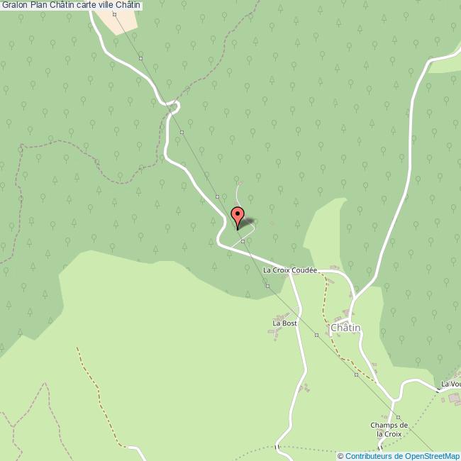 Plan Châtin carte ville Châtin