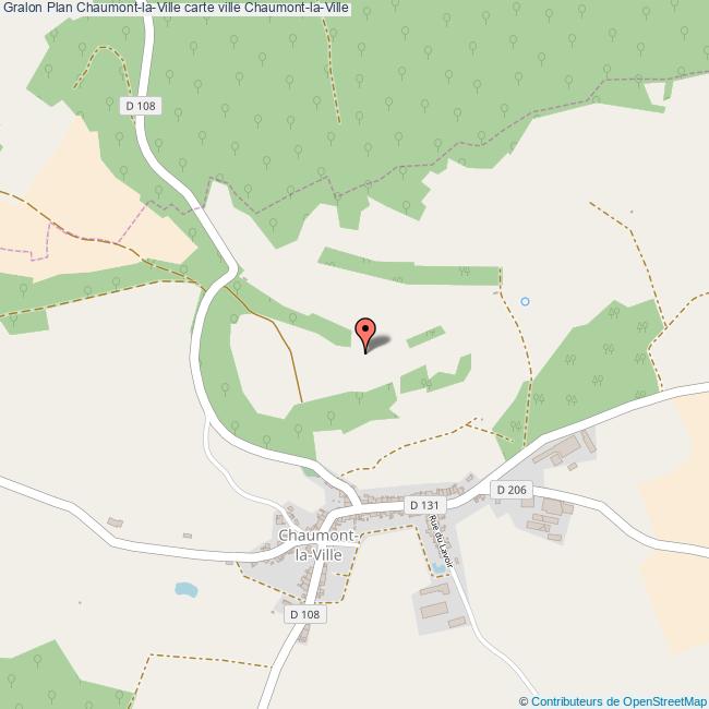 Plan Chaumont-la-Ville carte ville Chaumont-la-Ville