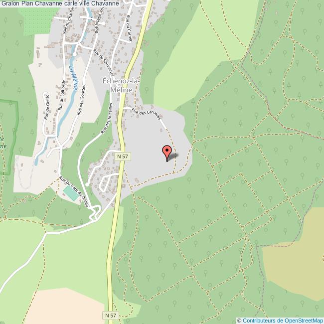 Plan Chavanne carte ville Chavanne