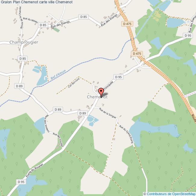 Plan Chemenot carte ville Chemenot