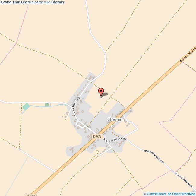 Plan Chemin carte ville Chemin
