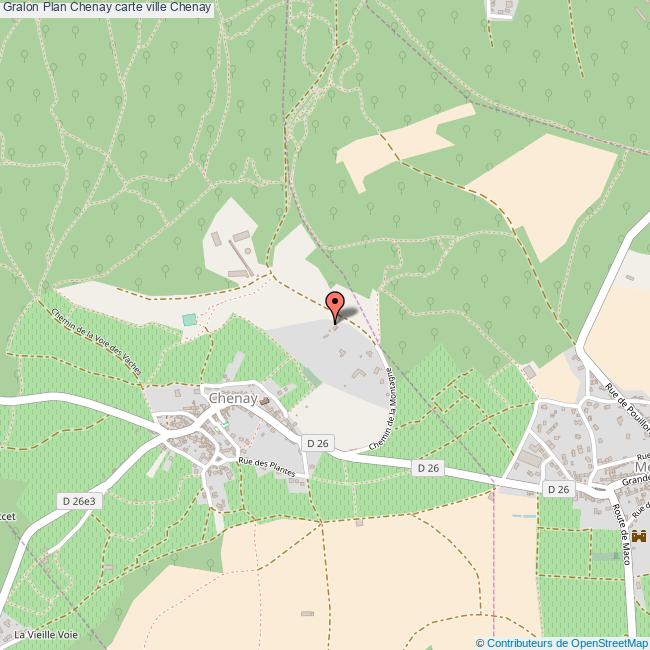 Plan Chenay carte ville Chenay