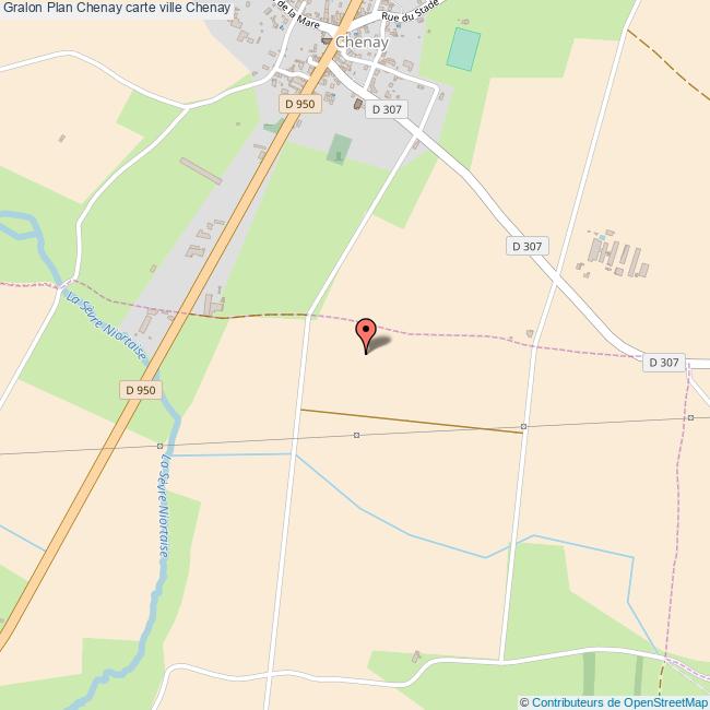 Plan Chenay carte ville Chenay