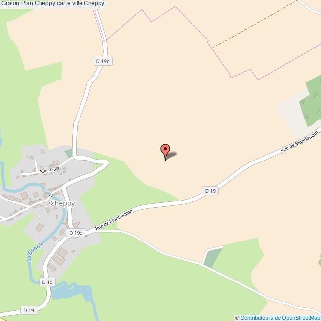 Plan Cheppy carte ville Cheppy