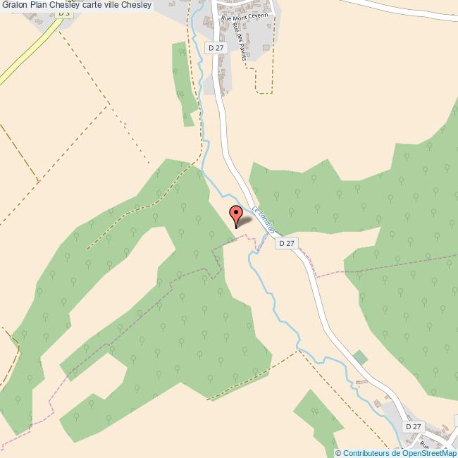 Plan Chesley carte ville Chesley