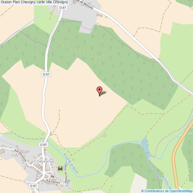 Plan Chevigny carte ville Chevigny