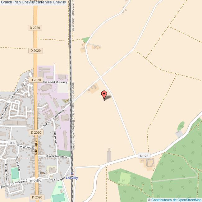 Plan Chevilly carte ville Chevilly