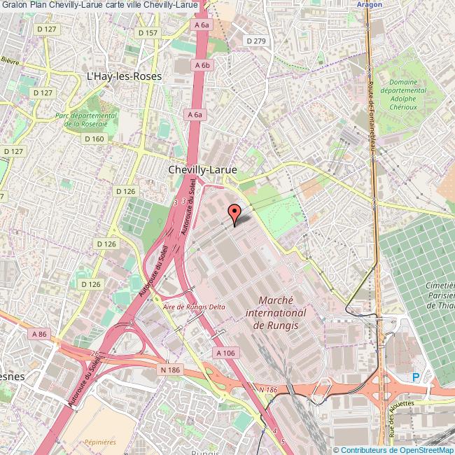 Plan Chevilly-Larue carte ville Chevilly-Larue