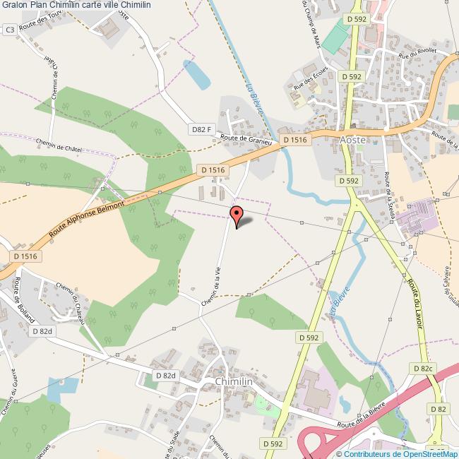 Plan Chimilin carte ville Chimilin