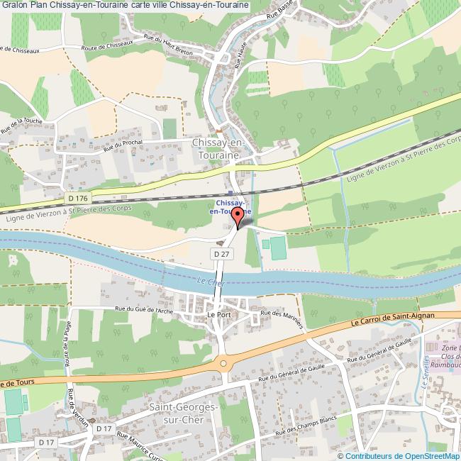 Plan Chissay-en-Touraine carte ville Chissay-en-Touraine