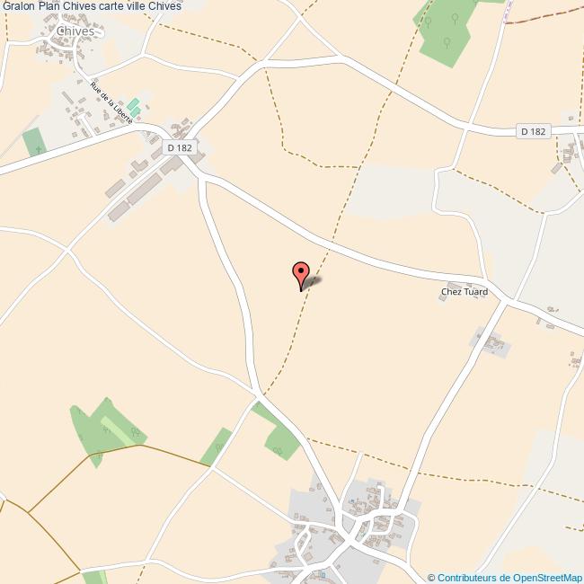 Plan Chives carte ville Chives