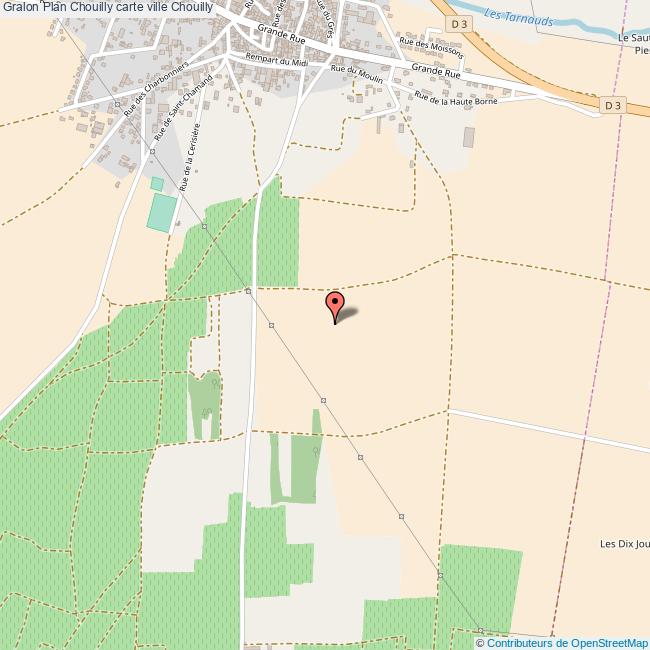 Plan Chouilly carte ville Chouilly