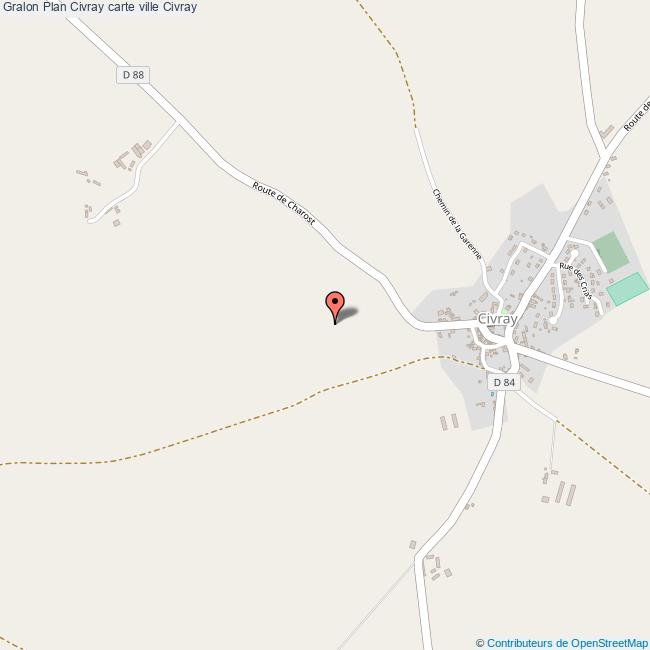 Plan Civray carte ville Civray