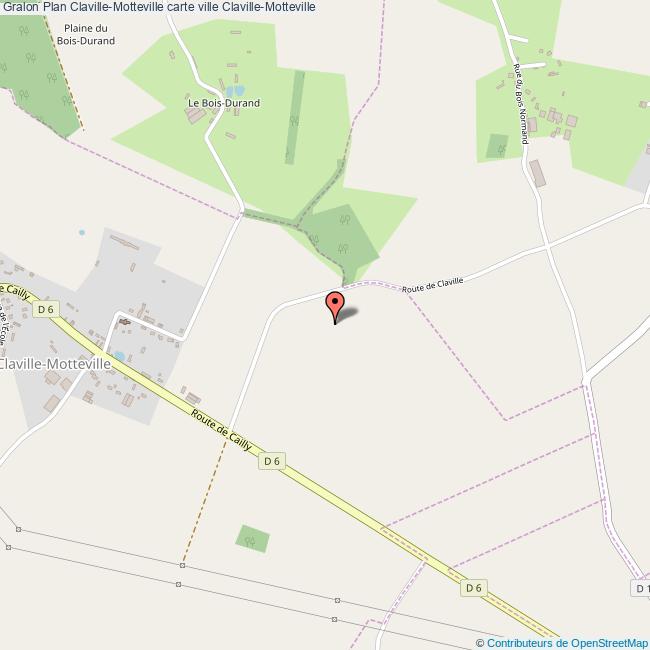 Plan Claville-Motteville carte ville Claville-Motteville