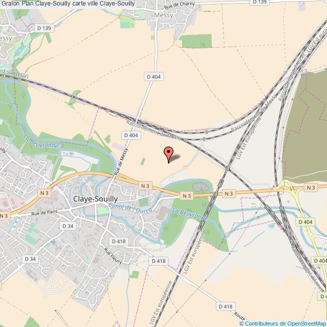 Plan Claye-Souilly carte ville Claye-Souilly