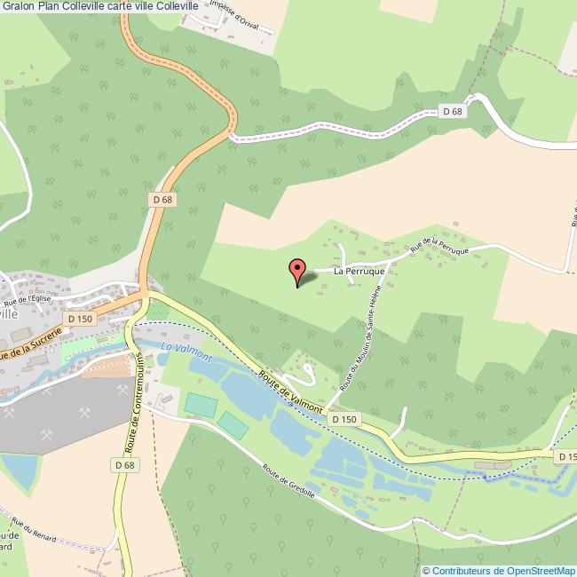 Plan Colleville carte ville Colleville