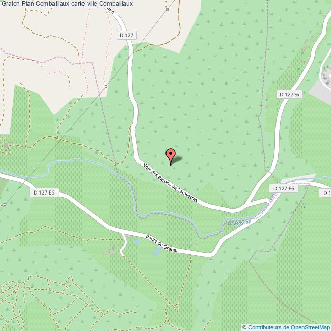 Plan Combaillaux carte ville Combaillaux