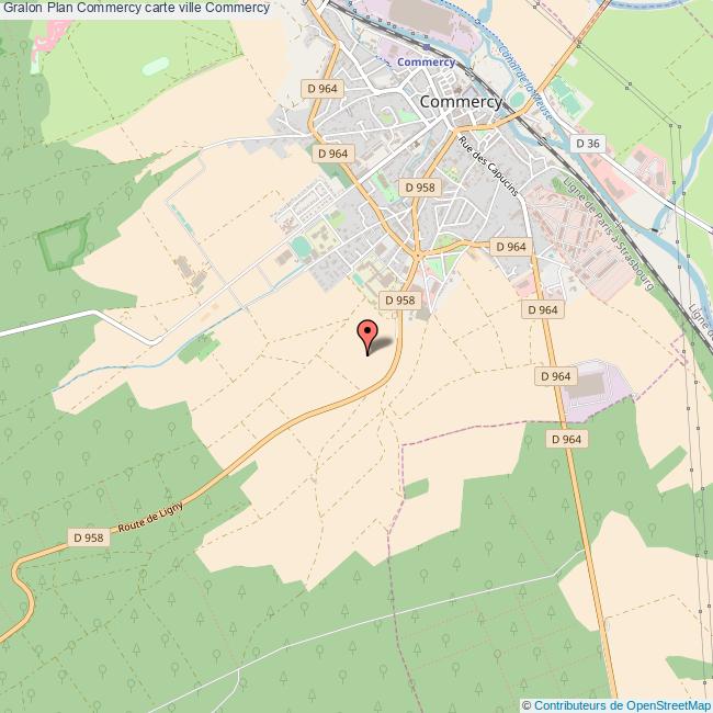 Plan Commercy carte ville Commercy