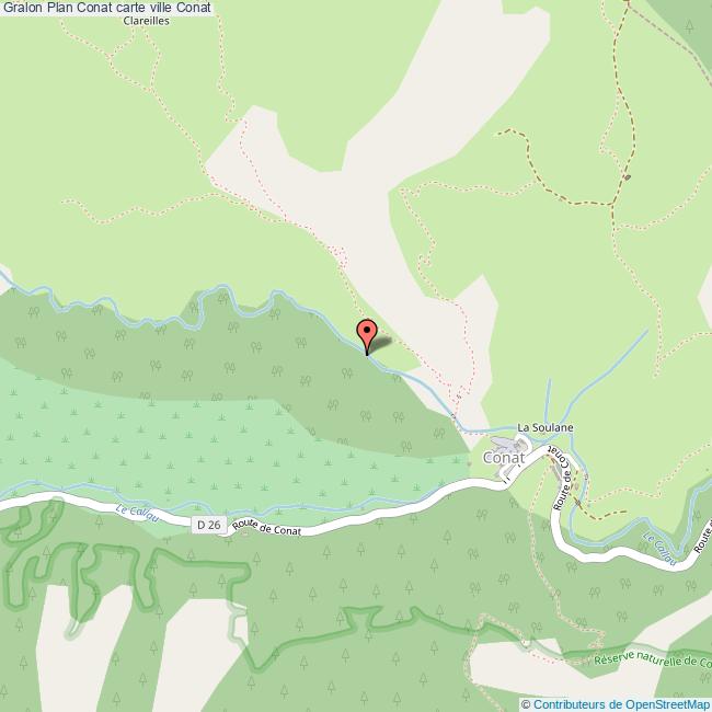 Plan Conat carte ville Conat
