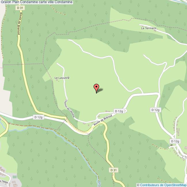 Plan Condamine carte ville Condamine