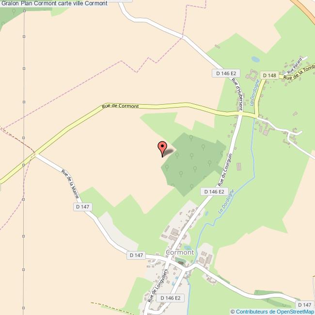 Plan Cormont carte ville Cormont