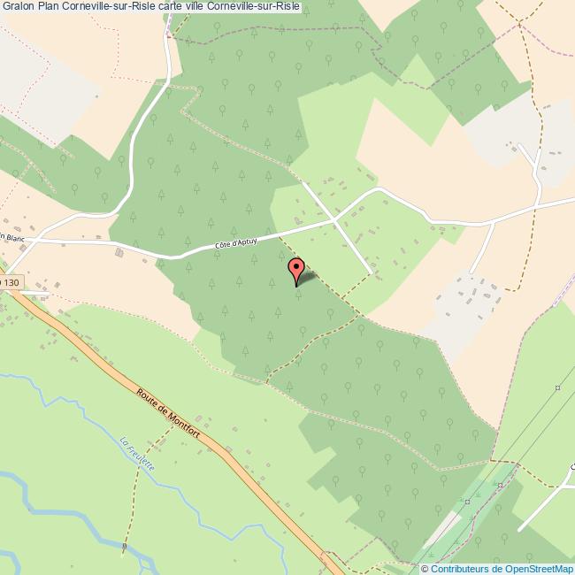 Plan Corneville-sur-Risle carte ville Corneville-sur-Risle