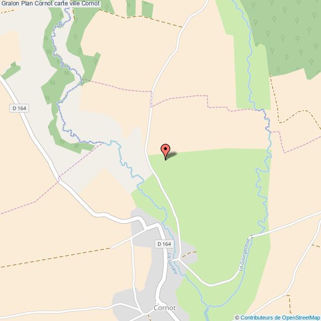 Plan Cornot carte ville Cornot