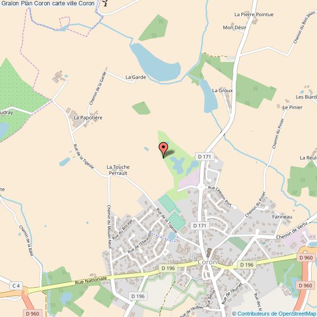 Plan Coron carte ville Coron