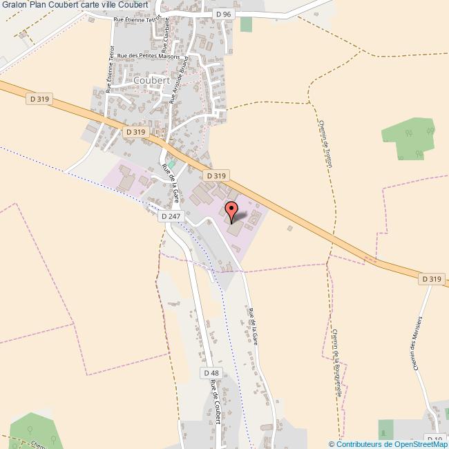 Plan Coubert carte ville Coubert