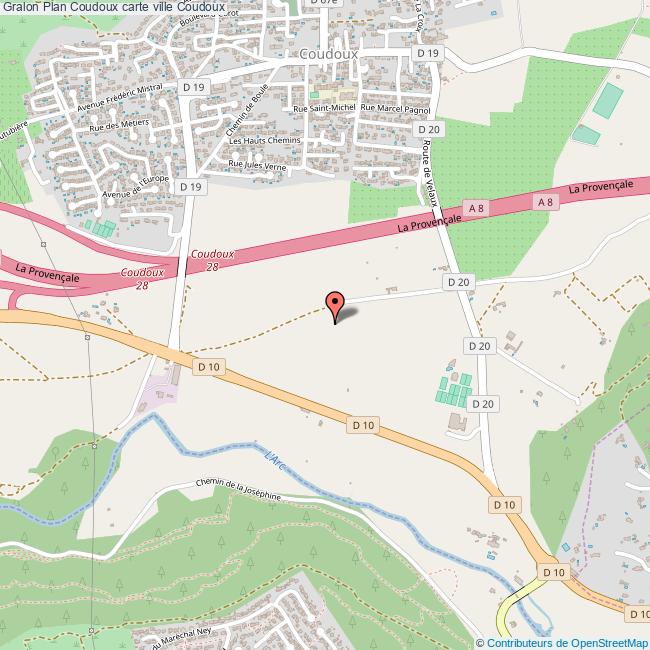 Plan Coudoux carte ville Coudoux