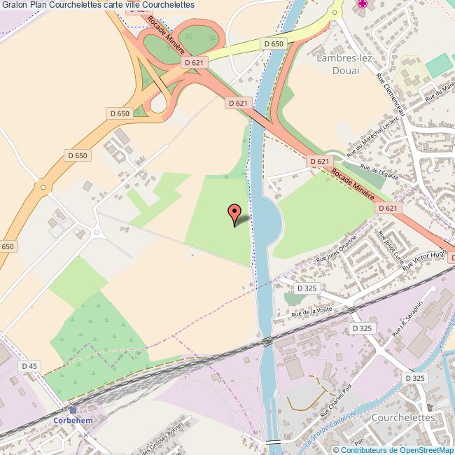 Plan Courchelettes carte ville Courchelettes