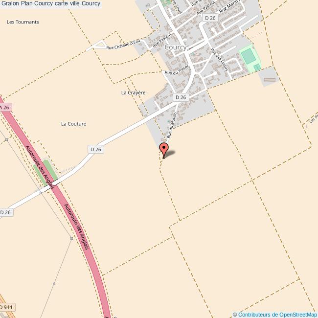 Plan Courcy carte ville Courcy