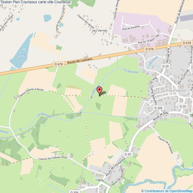 Plan Courlaoux carte ville Courlaoux