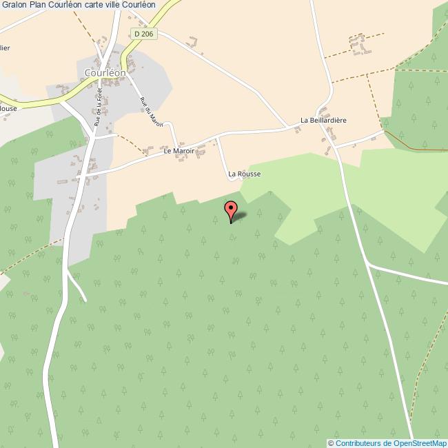 Plan Courléon carte ville Courléon