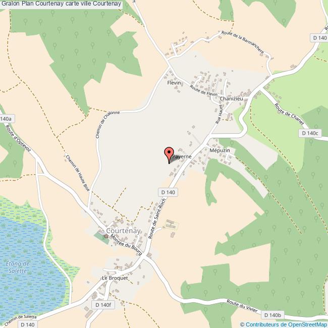 Plan Courtenay carte ville Courtenay