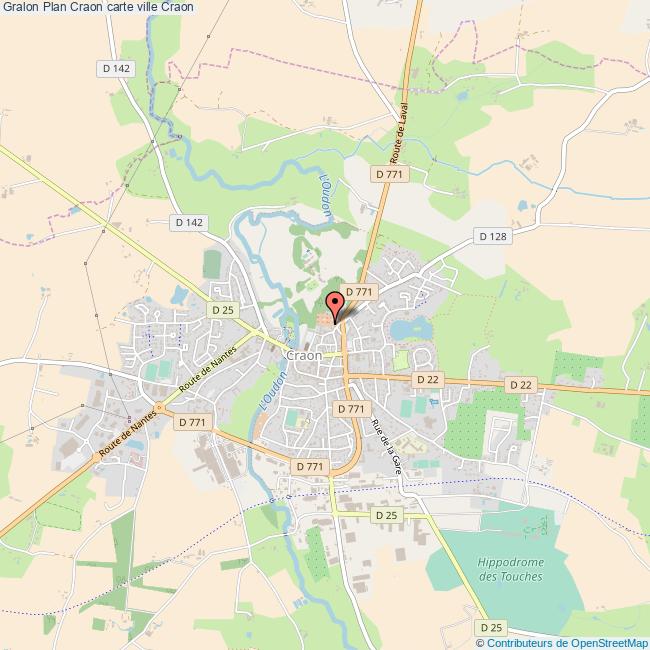 Plan Craon carte ville Craon