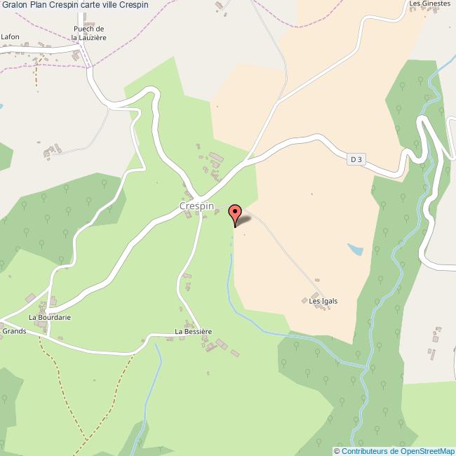 Plan Crespin carte ville Crespin
